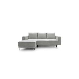 Selsey Ecksofa mit Schlaffunktion Rodario Mini &brvbar; grau &brvbar; Ma&szlig;e (cm): B: 241 H: 90 &raquo; H&ouml;ffner