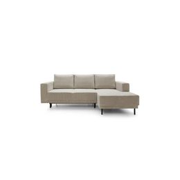 Selsey Ecksofa mit Schlaffunktion Rodario Mini beige Ma&szlig;e (cm): B: 241 H: 90 &raquo; H&ouml;ffner