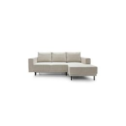 Selsey Ecksofa mit Schlaffunktion Rodario Mini &brvbar; beige &brvbar; Ma&szlig;e (cm): B: 241 H: 90 &raquo; H&ouml;ffner