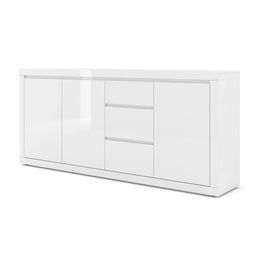H&ouml;ffner Sideboard wei&szlig; Ma&szlig;e (cm): B: 195 H: 89 &raquo; H&ouml;ffner