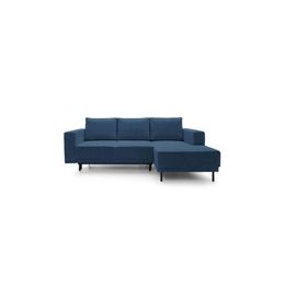 Selsey Ecksofa mit Schlaffunktion Rodario Mini &brvbar; blau &brvbar; Ma&szlig;e (cm): B: 241 H: 90 &raquo; H&ouml;ffner