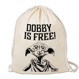 logoshirt Gym Bag 'Harry Potter - Dobby Is Free' male White size One Size