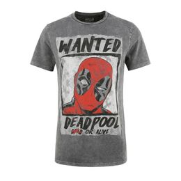 Recovered Shirt 'Deadpool Wanted Poster' male Grey size M