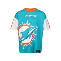 Recovered Shirt 'NFL Dolphins Miami Cut and Sew Oversized' female Blue size XXXL