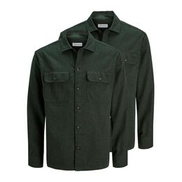 Jack & Jones Jack & Jones Button Up Shirt 'Charge' male Green size M