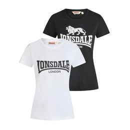 Lonsdale Shirt 'Nash' female Black, White size L