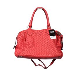 Abro Handtasche gross Leder Damen Gr&ouml;&szlig;e One Size Second Hand rot