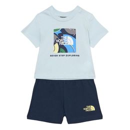 The North Face Trainingsanzug 'BOX PLAY' Jungen Gr&ouml;&szlig;e 68/80 marine / pastellblau / hellgelb / wei&szlig;