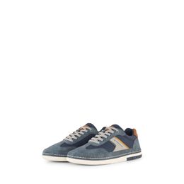 Tom Tailor Herren Sneaker mit Mesh-Eins&auml;tzen, blau, Uni, Gr. 45