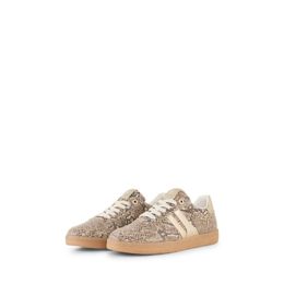 Tom Tailor Damen Sneaker mit Animal-Print, beige, Animalprint, Gr. 36
