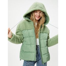 KOTON Winter Jacket female Green size 40