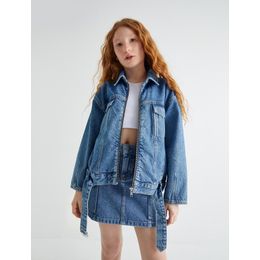 KOTON Jacke M&auml;dchen Gr&ouml;&szlig;e 116/122 blue denim