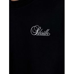 SikSilk Sweatshirt 'Essentials Sweater' male Black size XL