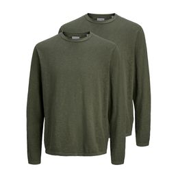 Jack & Jones JACK & JONES Pullover 'Summer' Herren Gr&ouml;&szlig;e M dunkelgr&uuml;n