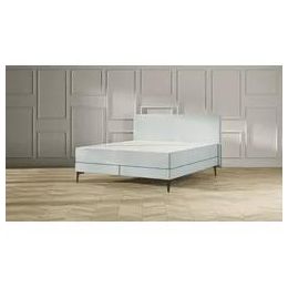 EMMA Elite Boxspringbett V2 &ndash; Mint - 180x200 cm - Kopfteil Kissen - Metallf&uuml;&szlig;e