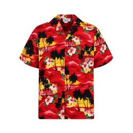 Pacific Legend Button Up Shirt 'Rosa Bl&uuml;te' male Red size L