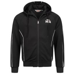 Lonsdale Zip-Up Hoodie 'Achavanich' male Black size 3XL