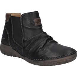 Stiefelette Josef Seibel "Felicia 03, schwarz-kombi", Damen, Gr. 37, schwarz (schwarz, kombi), Obermaterial: 100% Rindsleder Leather cow., Schuhe Stiefelette