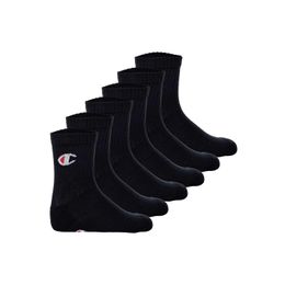 Kurzsocken Champion "Socken 6er Pack", M&auml;dchen, Gr. 27-30, schwarz, Obermaterial: 70% Baumwolle CO. 28% Polyester PES. 2% Elasthan EL., Socken