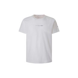 T-Shirt Pepe Jeans "T-Shirt DAVID TEE 1er Pack", Herren, Gr. XXL, wei&szlig;, Obermaterial: 100% Baumwolle CO., Shirts T-Shirt