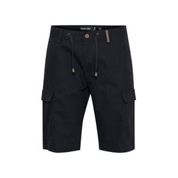 Cargoshorts INDICODE "Cargoshorts IDMosato", Herren, Gr. M, N-Gr, schwarz, Obermaterial: 55% Leinen LI. 45% Baumwolle CO., Hosen