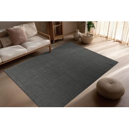 Teppich Kayoom "Bandito 125", dunkelgrau, B:200cm H:11mm L:290cm, Polyester, Teppiche, Teppich, Kurzflor, Wohnzimmer