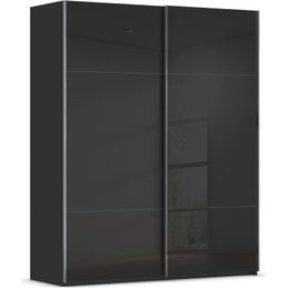 Schwebet&uuml;renschrank Rauch "Kleiderschrank Schrank Garderobe Schlafzimmerschrank CONTIDO", schwarz (schwarz, glas schwarz), B:181cm H:223cm T:68cm, Holzwerkstoff, Schr&auml;nke, Schwebet&uuml;renschrank, aus hochwertigem Material in 6 Breiten 2 Griff-Farben MADE IN GERMANY