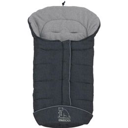 Fu&szlig;sack Heitmann Felle "Eisb&auml;rchen - Winterfu&szlig;sack Copy Fleece", Kinder, grau, Polyester, Fu&szlig;s&auml;cke Fu&szlig;sack, mit Fleecefutter, Mumienform m&ouml;glich, f&uuml;r Kinderwagen, waschbar