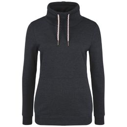 Kapuzenpullover oxmo "Hoodie OXVimpa", Damen, Gr. S, grau (dar grau m), Obermaterial: 70% Baumwolle CO. 30% Polyester PES., Sweatshirts Kapuzenpullover