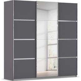 Kleiderschrank Rauch "Schwebet&uuml;renschrank OTTO&acute;s Choice Garderobe Schrank TOP ANGEBOT Avola", grau (graumetallic, leisten chrom), B:203cm H:229cm T:62cm, Holzwerkstoff, Schr&auml;nke, Kleiderschrank, mit eleganten Zierleisten in Chrom, Schwarz oder Wei&szlig; MADE IN GERMANY