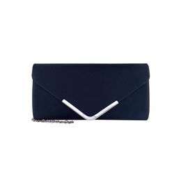 Clutch Tamaris "Clutch TAS Amalia", Damen, Gr. B/H/T: 26cm x 13cm x 6cm 0, blau (blau 500), Polyurethan, Taschen
