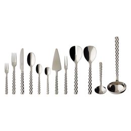 Villeroy & Boch Besteck-Set VILLEROY & BOCH "Tafelbesteck Boston 70er Set silber", silber, Essbesteck-Sets