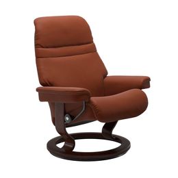 Relaxsessel stressless "Sunrise", braun (copper paloma), B:75cm H:100cm T:73cm, Leder BATICK: BATICK ist ein leicht korrigiertes, durchgef&auml;rbtes und genarbtes M&ouml;belleder, bei dem die meisten Unebenheiten und Spuren in der Regel entfernt wurden.;Leder PALOMA: PALOMA ist ein durchgef&auml;rbtes Semianilin-M&ouml;belleder mit nat&uuml;rlicher Narbung.;ROHLEDER Stoff Q2 FARON: Ein fester zuverl&auml;ssiger Boucl&eacute; mit ein
