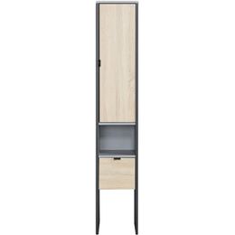 Hochschrank OTTO products "Netta", braun, B:31,4cm H:147cm T:31,4cm, Schr&auml;nke, Hochschrank, f&uuml;r das Bad, Breite 31,5 cm
