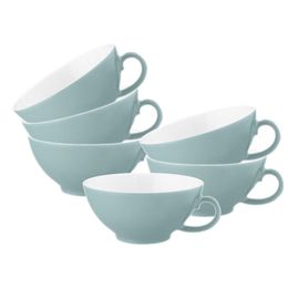 Tasse Seltmann Weiden "Teetassen Life Fashion 140 ml 6er Set", gr&uuml;n (gr&uuml;n chic), 6 tlg., Porzellan, Trinkgef&auml;&szlig;e, Tasse