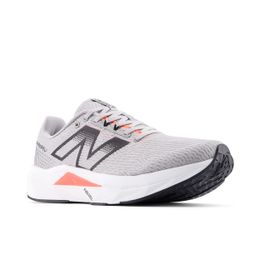 Laufschuh New Balance "FUELCELL PROPEL V5", Damen, Gr. 44, rain cloud, urgent rot, schwarz cement, Synthetik, Schuhe Laufschuh