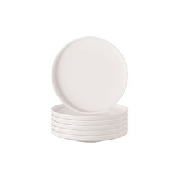Villeroy & Boch Brotteller VILLEROY & BOCH "Brotteller Afina &oslash; 17,1 cm 6er Set wei&szlig;", wei&szlig;, L:17,1cm, Speiseteller