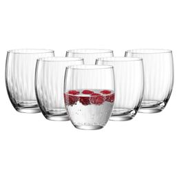 Glas Leonardo "Trinkgl&auml;ser Poesia 380 ml 6er Set transparent", bunt (transparent), Glas, Trinkgef&auml;&szlig;e, GlaeserSet Trinkglas