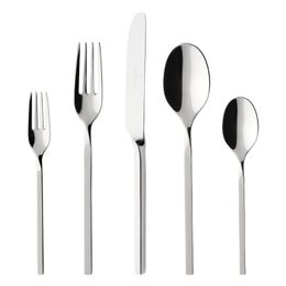 Villeroy & Boch Besteck-Set VILLEROY & BOCH "Tafelbesteck NewWave 30er Set silber", silber, Essbesteck-Sets