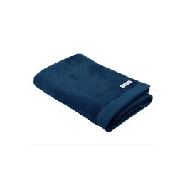 Duschtuch Tom Tailor "Duschtuch Color Bath Shower Towel 1er Pack" Gr. M, blau (dunkelblau), B:70cm, Obermaterial: 100% Baumwolle CO., Handt&uuml;cher