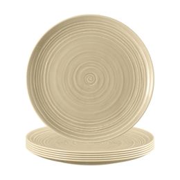 Fr&uuml;hst&uuml;cksteller Seltmann Weiden "Fr&uuml;hst&uuml;cksteller Terra &oslash; 22,5 cm 6er Set", beige (sandbeige), L:22,5cm, Speiseteller