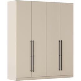Rauch "Dreht&uuml;renschrank Schrank Garderobe W&auml;scheschrank Schlafzimmer AVOLA" 3 verschiedene Ausstattungen BASIC/CLASSIC/PREMIUM (inkl. SOFT-CLOSE), mit hochwertigen Stangengriffen in Schwarz aus Metall MADE IN GERMANY