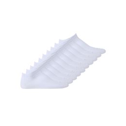 Jack & Jones Kurzsocken JACK & JONES "Socken JACDONGO SOCKS 10 PACK 10er Pack", Herren, Gr. 40-46, wei&szlig;, Obermaterial: 72% Baumwolle CO. 26% Polyester PES. 2% Elasthan EL., Socken