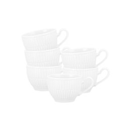 Espressotasse Seltmann Weiden "Espressotassen Amina 0,1 l 6er Set", wei&szlig;, 6 tlg., Porzellan, Trinkgef&auml;&szlig;e, Espressotasse