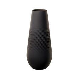 Villeroy & Boch Dekovase VILLEROY & BOCH "Vase Manufacture Collier 26 cm", schwarz (noir), Vasen