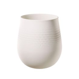 Villeroy & Boch Dekovase VILLEROY & BOCH "Vase Manufacture Collier 23 cm", wei&szlig; (blanc), Vasen