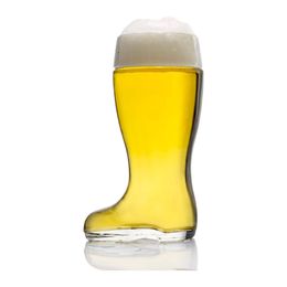 Bierglas ST&Ouml;LZLE "Bierglas Stiefel 1000 ml transparent", bunt (transparent), Glas, Trinkgef&auml;&szlig;e