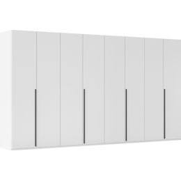 Dreht&uuml;renschrank Rauch "Kleiderschrank Schrank Garderobe W&auml;scheschrank BESTSELLER MONTCLAR", alpinwei&szlig;, griffe graphit, B:400cm H:223cm T:60cm, Holzwerkstoff, Schr&auml;nke, Dreht&uuml;renschrank, Front in Glas/Hochglanz/Dekor/Grauspiegel in 5 Breiten MADE IN GERMANY, Topseller