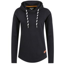 Kapuzenpullover oxmo "Hoodie OXWandy", Damen, Gr. S, schwarz, Obermaterial: 60% Baumwolle CO. 40% Polyester PES., Sweatshirts Kapuzenpullover