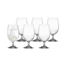 Glas Leonardo "Wassergl&auml;ser Daily 270 ml 6er Set transparent", bunt (transparent), Glas, Trinkgef&auml;&szlig;e, GlaeserSet Wasserglas